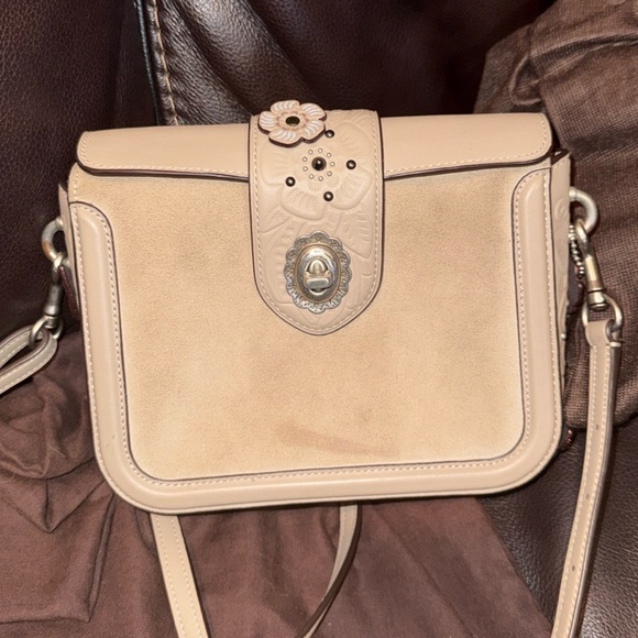 Coach | Bags | Coach Tea Rose Crossbody Purse | Poshmark